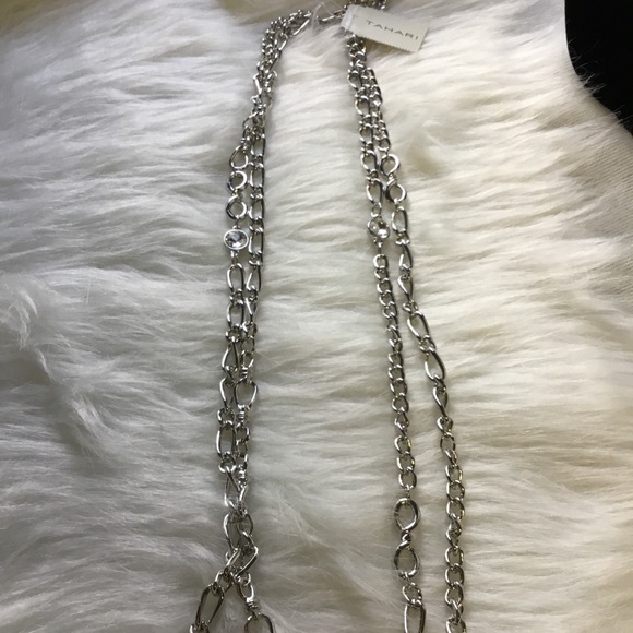 Tahari | Jewelry | Tahari Double Strand Chain Link Necklace | Poshmark